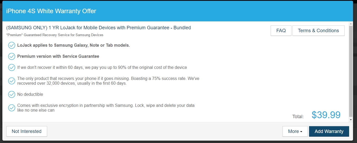 How do I find the Lojack options? – Warranty Life